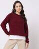 Buy Wine Sweaters & Cardigans for Women by DNMX Online | Ajio.com
