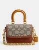 Buy Coach Rogue Top Handle 12 In Signature Textile Jacquard Bag | Brown ...