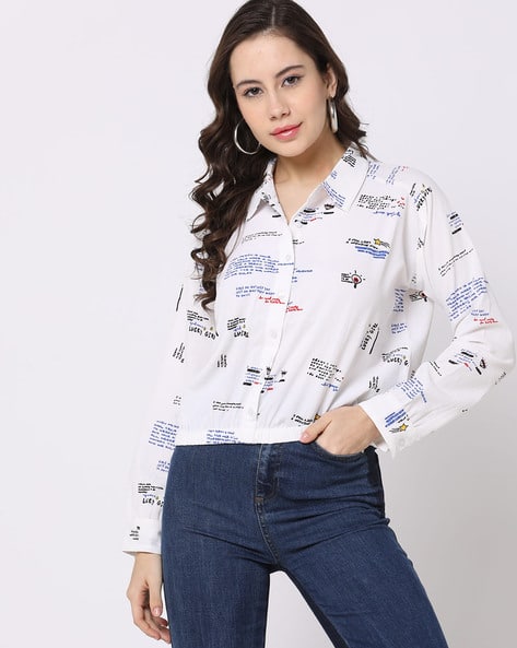 Buy Off White Shirts for Women by RIO Online Ajio