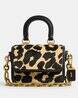 Buy Coach Rogue Mini Top Handle 12 In Leopard Print | Multicoloured ...
