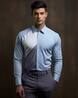 Buy Powder blue Shirts for Men by He Spoke Online | Ajio.com