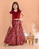 Buy Maroon Ethnic Wear Sets for Girls by Lilpicks Online | Ajio.com