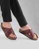 Buy Maroon Sandals for Men by ARBUNORE Online | Ajio.com