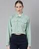 Buy Sea green Jackets & Coats for Women by SHOWOFF Online | Ajio.com