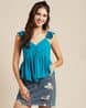 Buy Turquoise Tops for Women by Moomaya Online | Ajio.com