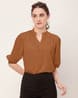 Buy Rust brown Tops for Women by Moomaya Online | Ajio.com