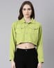 Buy Lime green Jackets & Coats for Women by SHOWOFF Online | Ajio.com