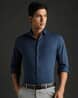 Buy Navy Blue Shirts for Men by BERGAMO Online | Ajio.com