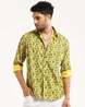Buy Yellow Shirts for Men by SHOWOFF Online | Ajio.com