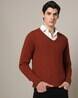 Buy Rust Sweaters & Cardigans for Men by INDIAN TERRAIN Online | Ajio.com