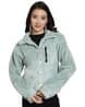Buy Aqua Jackets & Coats for Women by JAKANARY Online | Ajio.com
