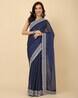 Buy Navy Blue Sarees for Women by Civamee Online | Ajio.com