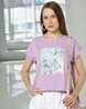 Buy Lilac Tshirts for Women by MISS PLAYERS Online | Ajio.com