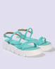 Buy Aqua Blue Heeled Sandals for Women by YOUSTA Online | Ajio.com