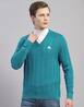 Buy Turquoise Sweaters & Cardigans for Men by MONTE CARLO Online | Ajio.com