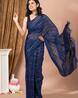 Buy Blue Sarees for Women by MAHALASA Online | Ajio.com