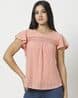 Buy Peach Tops for Women by HAWT Online | Ajio.com