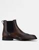 Buy Tod's Leather Ankle Boots | Brown Color Men | AJIO LUXE