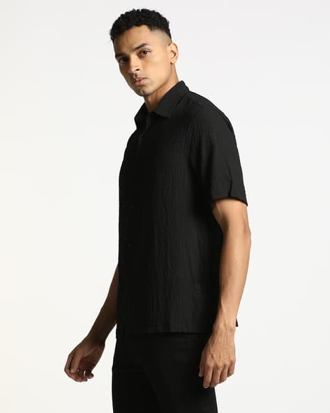 Buy Black Shirts for Men by Altheory by AZORTE Online | Ajio.com