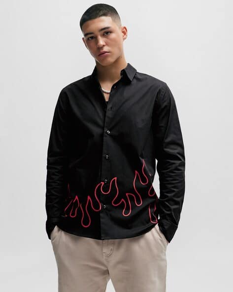 Red Flame Shirt Logo Fire Design Fire T Shirt | TeePublic