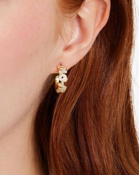 Buy KATE SPADE Love You Mom Earrings Gold Toned Color Women AJIO LUXE