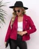 Buy Magenta Jackets & Coats for Women by Yuniqee Online | Ajio.com