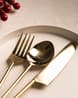 Buy SG Homes Set of 3 Metal Fork Spoons | Gold-Toned Color Home ...