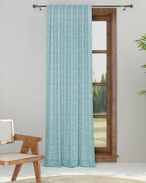 Buy Teal Curtains Accessories for Home Kitchen by Fabindia Online Ajio