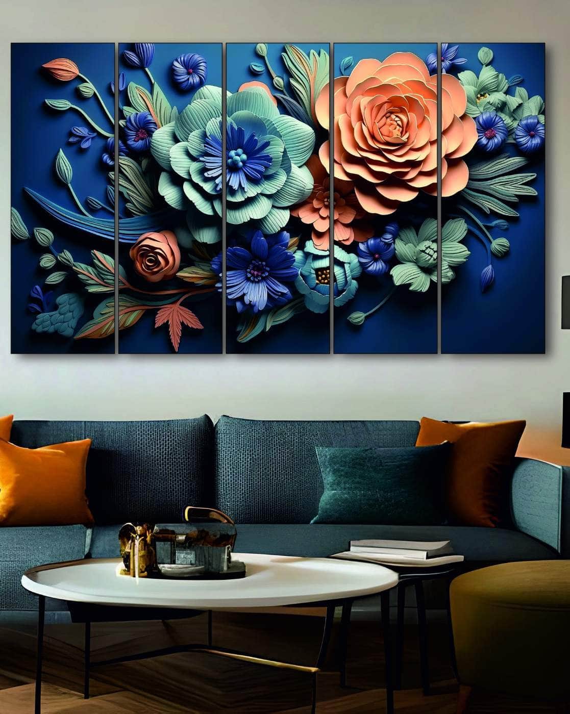 3d flower wall art store