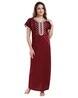 Buy Maroon Nightshirts&Nighties for Women by ZAIRRA Online | Ajio.com