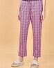 Buy Violet Trousers & Pants for Women by ENAMOR Online | Ajio.com
