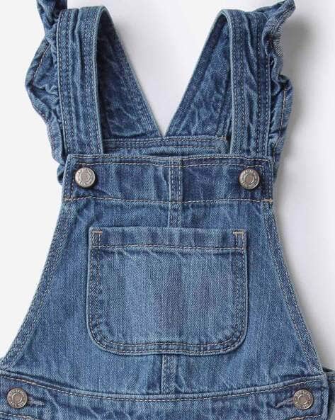 Buy Denim Blue Dungarees for Infants by Gap Kids Online Ajio