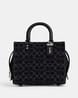 Buy Coach Signature Denim Rogue Medium Bag 25 | Black Color Women ...