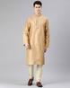 Buy Beige Kurtas for Men by MANTHAN Online | Ajio.com