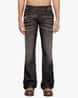 Buy DIESEL D-Backler Bootcut Fit Jeans | Grey Color Men | AJIO LUXE