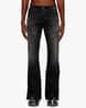 Buy DIESEL D-Backler-O Bootcut Fit Jeans | Black Color Men | AJIO LUXE