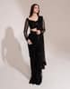 Buy Black Sarees for Women by Slavik Online | Ajio.com