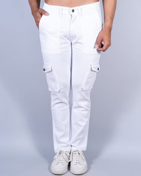 Buy White Trousers Pants for Men by Tistabene Online Ajio