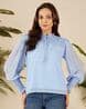 Buy Sky Blue Tops for Women by Rare Online | Ajio.com