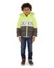 Buy GUESS Colourblock Zip-Front Hooded Puffer Jacket | Yellow Color ...