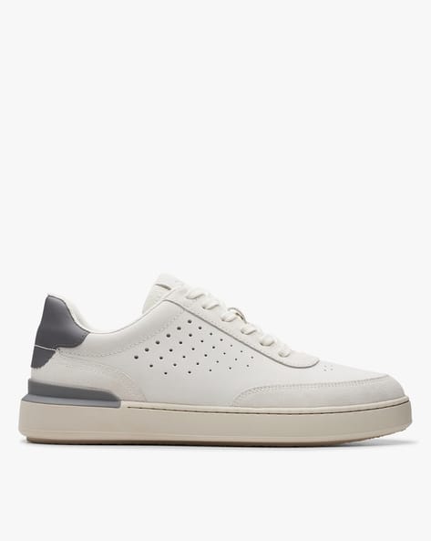 Clarks white sneakers store