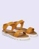 Buy Mustard Heeled Sandals for Women by YOUSTA Online | Ajio.com