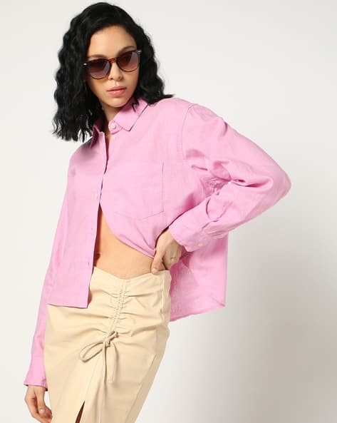 Gap pink shirt womens store