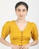 Buy Mustard Blouses for Women by Indie Picks Online | Ajio.com