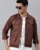Buy Coffee Jackets & Coats for Men by VOXATI Online | Ajio.com