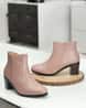 Buy Peach Boots for Women by ELLE Online | Ajio.com