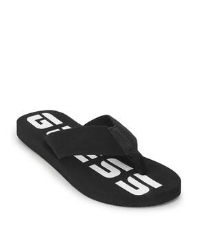 Buy Black Flip Flop Slippers for Men by GUESS Online Ajio