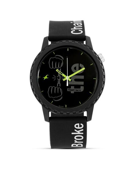 RODERICO GIULIANI Unisex Black Dial & Silver-Toned Analogue Watch RG ...