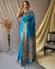 Buy Aqua Sarees for Women by GRIVA DESIGNER Online | Ajio.com