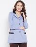 Buy Powder Blue Jackets & Coats for Women by Belle Fille Online | Ajio.com